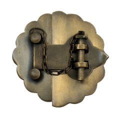 Gado Gado HLA1020, Large Plain Round Latch with Chain 6" Diameter ...