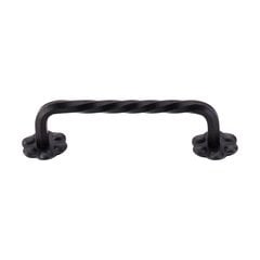 Top Knobs M671, 6 Inch Center to Center Normandy Bar Twisted Cabinet Pull, Patina Black ...