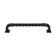 Top Knobs M671, 6 Inch Center to Center Normandy Bar Twisted Cabinet Pull, Patina Black ...