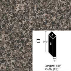 Wilsonart Crescent Bevel Edge Salentina Nero - 4 ft (Pack of 3) CE-CRE ...
