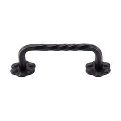 Top Knobs M692, 4 Inch Center to Center Normandy Crest Cabinet Pull, Patina Black | CabinetParts.com