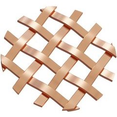 Brown Wood Fine Wire Mesh for Decorative Wire Grilles, 20 Inch L x 48 ...