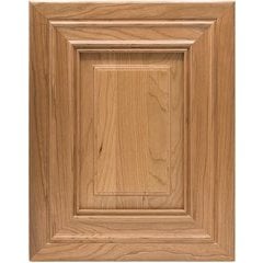Cabinet Door Sample, Unfinished Cherry Mitered Raised Panel, 12" Width ...