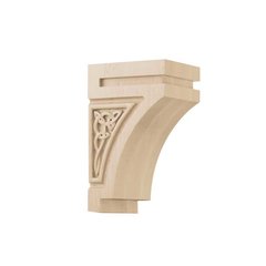 Brown Wood 01590227HM1, Large Diameter Gaelic Column Unfinished Hard ...