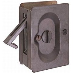 Emtek 2115US15138, 7-1/4 Inch Height Modern Rectangular Privacy Pocket ...