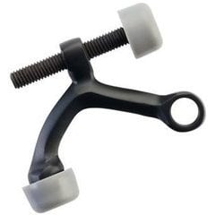 Emtek 2241US19, 2-3/8 x 1-3/4 Inch Hinge Pivot Stop, Flat Black | CabinetParts.com