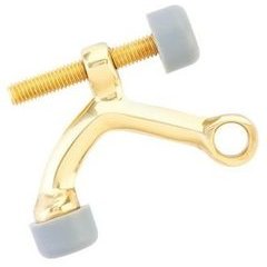 Emtek 2241US3, 2-3/8 x 1-3/4 Inch Hinge Pivot Stop, Polished Brass | CabinetParts.com