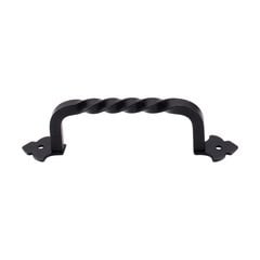Top Knobs M671, 6 Inch Center to Center Normandy Bar Twisted Cabinet Pull, Patina Black ...