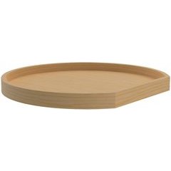Rev-A-Shelf 22 Inch Diameter D-Shape Wood Classic Single Shelf Corner ...