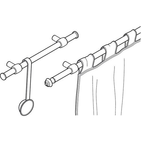 Hafele 522.40.015, Tubular Rail for Kitchen Rail System, Stainless ...