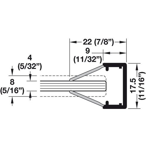 Hafele 833.74.733, 78-3/4 Inch Loox LED Surface Mounted Glass Edge ...