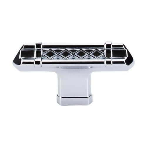 Top Knobs TK204PC, 2-5/8 Inch Length Tower Bridge T-Handle Cabinet Knob, Polished Chrome ...