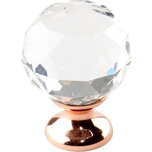 Century Hardware 18905-RGCRY, Tahoe 1-1/2 Inch Diameter Polished Rose ...