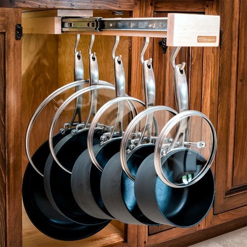 Glideware Slide Out Organizer 7 Hooks Maple | CabinetParts.com