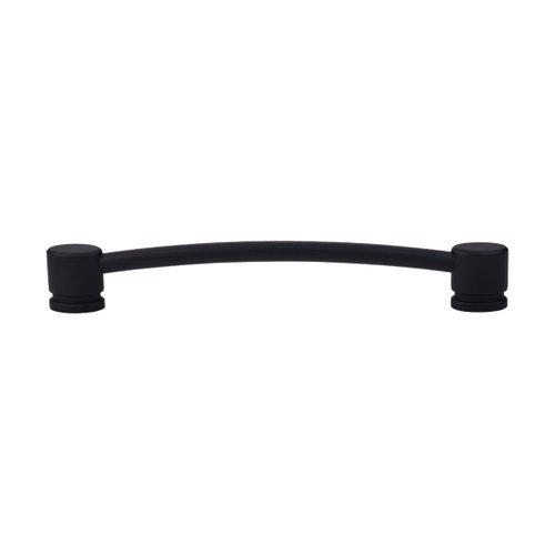 Top Knobs TK65BLK, 7 Inch Center to Center Sanctuary Oval Thin Cabinet Pull, Flat Black ...