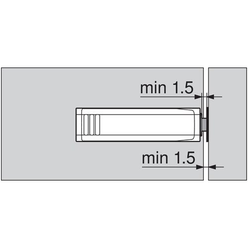 Blum 956A1201-TERS, Inline TIP-ON Adapter for Large Door (works with ...