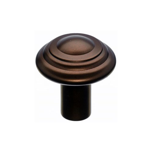 Top Knobs M1473, 1-1/4 Inch Length Aspen Button Cabinet Knob, Mahogany Bronze | CabinetParts.com