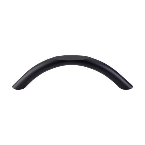 Top Knobs M542, 3-3/4 Inch Center to Center Nouveau II Curved Cabinet Pull, Flat Black ...