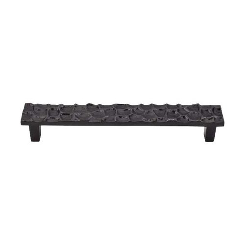 Top Knobs TK306CB, 6-5/16 Inch Center to Center Cobblestone Cabinet Pull, Coal Black ...