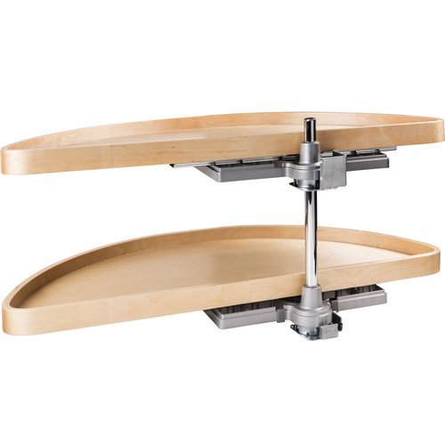 Hardware Resources HMLS-W-3818, 38 Inch Diameter Half-Moon Lazy Susan ...