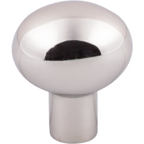 Top Knobs M2067, 1-3/16 Inch Length Aspen II Egg Cabinet Knob, Polished Nickel | CabinetParts.com