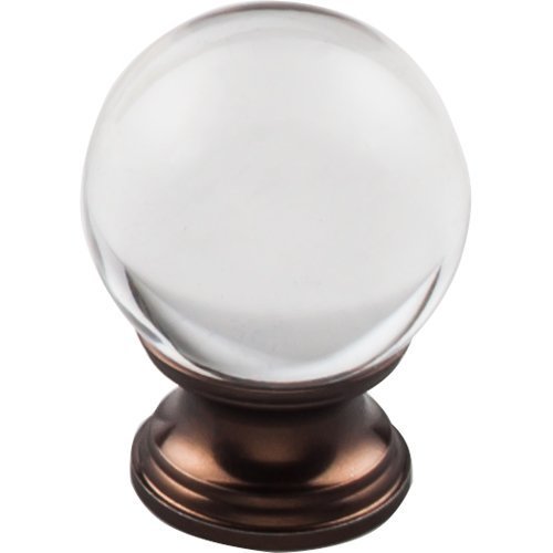 Top Knobs TK842ORB, 1-3/8 Inch Length Serene Clarity Clear Glass Round ...