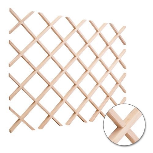 Hardware Resources WR30MP, 24 x 30 Inch Hard Maple Wine Lattice Rack ...