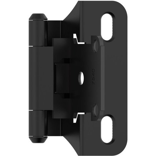 Amerock BPR7566FB, 1/4 Inch Overlay Self Closing Partial Wrap Hinge ...