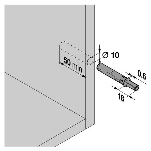 Blum 956.1004, Tip-On Unit for Doors Under 48 Inch Tall, Silk White ...