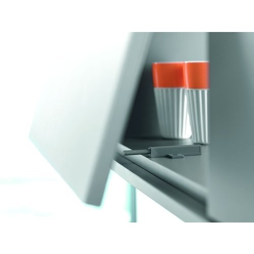 Blum 956.1004, Tip-On Unit for Doors Under 48 Inch Tall, Silk White ...