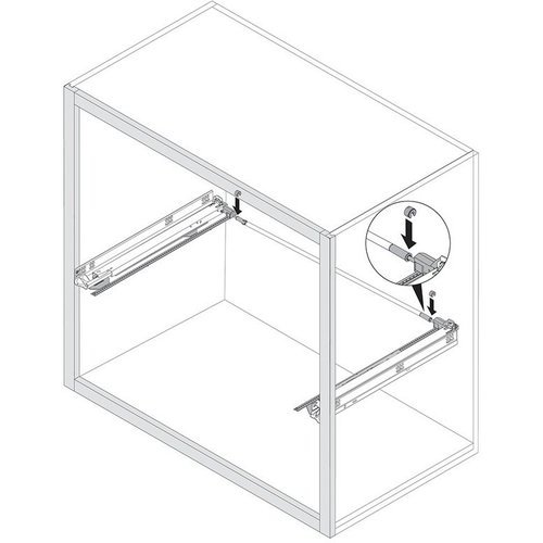 Blum ZST.686TU01, TANDEM 563/569 Lateral Stabilizer Rod Kit for 9-27 ...