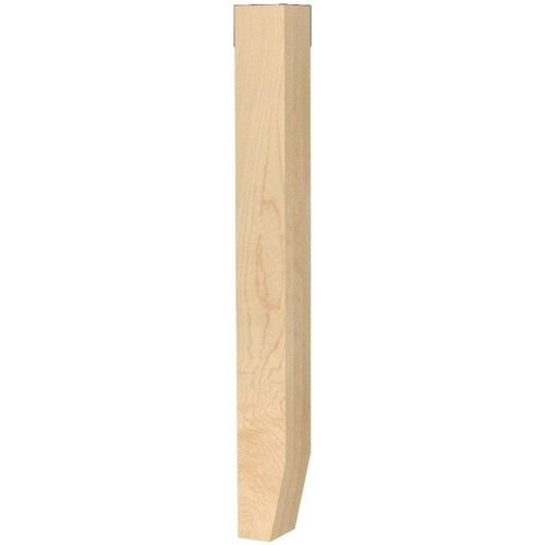 Brown Wood 01621729WL1, 3 Inch Square x 29 Inch Height Urban Bevel Cut ...