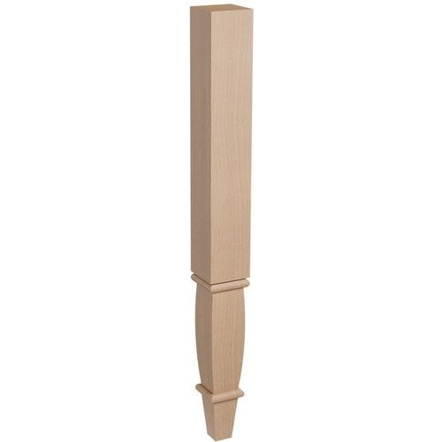Brown Wood 01040270AL1, 35-1/4 Inch Wright Square Wood Table Leg, Alder ...