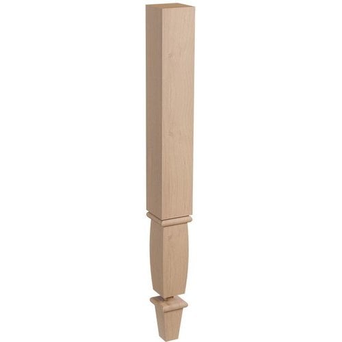 Brown Wood 01040275AL1, 35-1/4 Inch Wright Square Wood Table Leg with ...