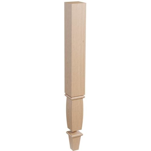 Brown Wood 01040275CH1, 35-1/4 Inch Wright Square Wood Table Leg with ...