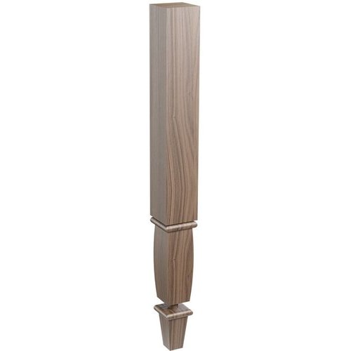 Brown Wood 01040275WL1, 35-1/4 Inch Wright Square Wood Table Leg with ...