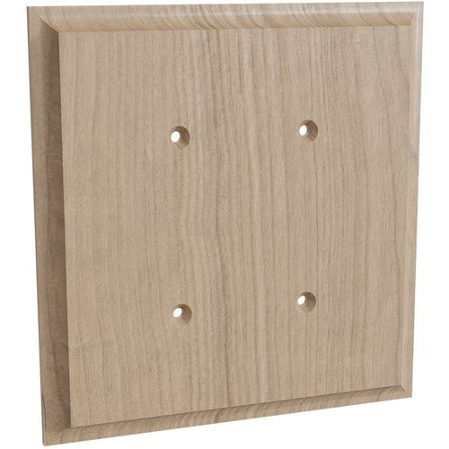 Brown Wood 01452002CH1, Double Blank Switch Plate Cover, Cherry ...