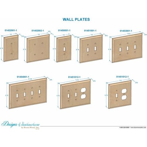 Horizontal Triple Switch Plate
