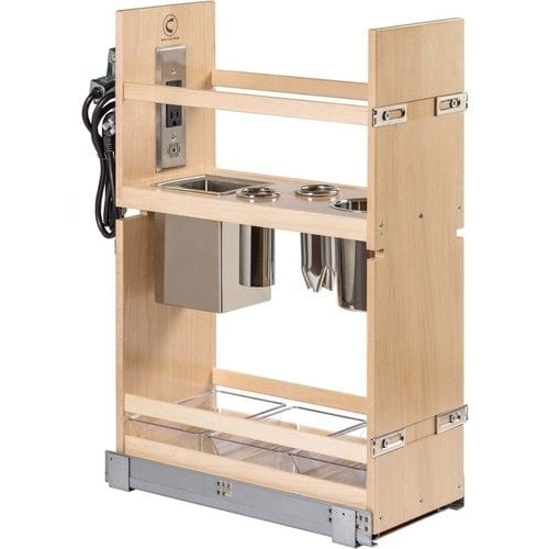 Century Components SIGGO-EL85PF-18, Signature Soft Close Vanity Grooming Organizer with Hair ...