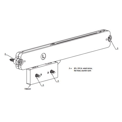 Fulterer E-Z Close Soft Close Device For Euro Slides | CabinetParts.com