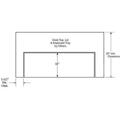 Dropout Cabinet Fixtures 8045, Top Drop Desk Hardware for Hidden ...