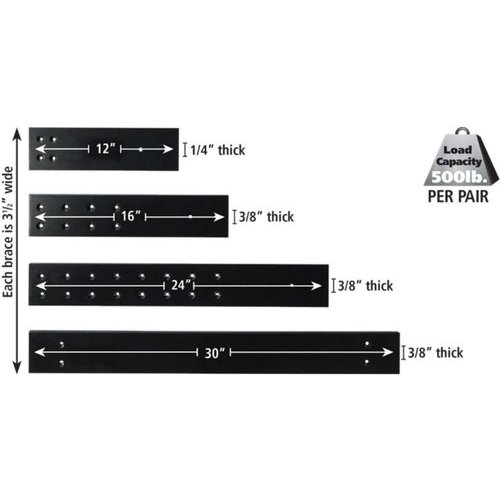 Fastcap SB-16 HD STEALTH BL, 16 Inch Length Stealth Heavy Duty ...