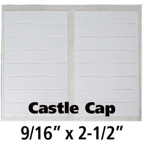 9/16 Inch x 2-1/2 Inch Fastcaps, 320 Fastcaps Per Box, White ...