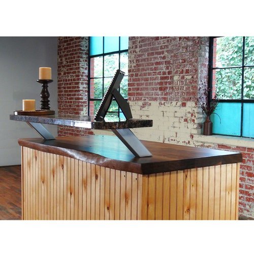 Federal Brace 31539, Noda Countertop Post Support 5" High Satin Silver ...