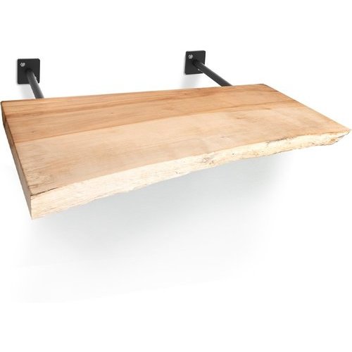 Federal Brace 39933, 30 Inch Width Live Edge Floating Shelf, Maple ...