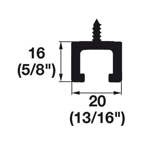 Hafele F1GFA11180, 46-7/16 Inch Length Track for Concertina Folding ...
