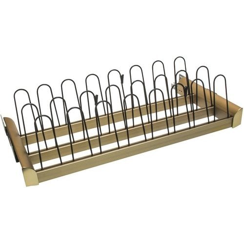 Hafele 807.77.974, TAG ENGAGE 36 Inch Width Pull-Out Shoe Rack, Matt ...