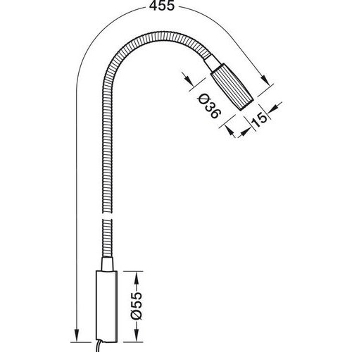 Hafele 833.74.088, Loox LED 2034 12V, 1.4W Flexible Light, With USB ...