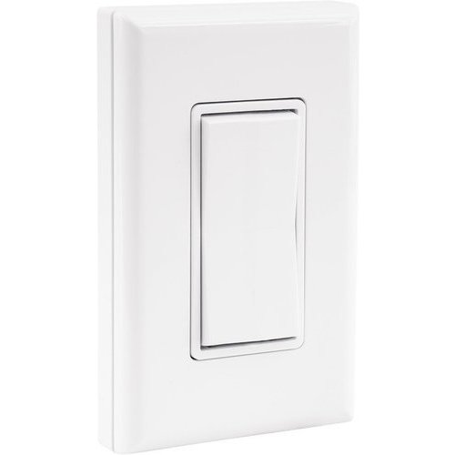 Hafele 850.00.940, 4-1/2 Inch Height Battery-Free Wall Switch, White ...