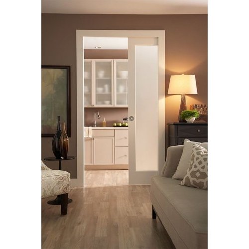 Johnson Hardware 203068PF, 36 Inch x 80 Inch Maximum Door Size Pocket ...